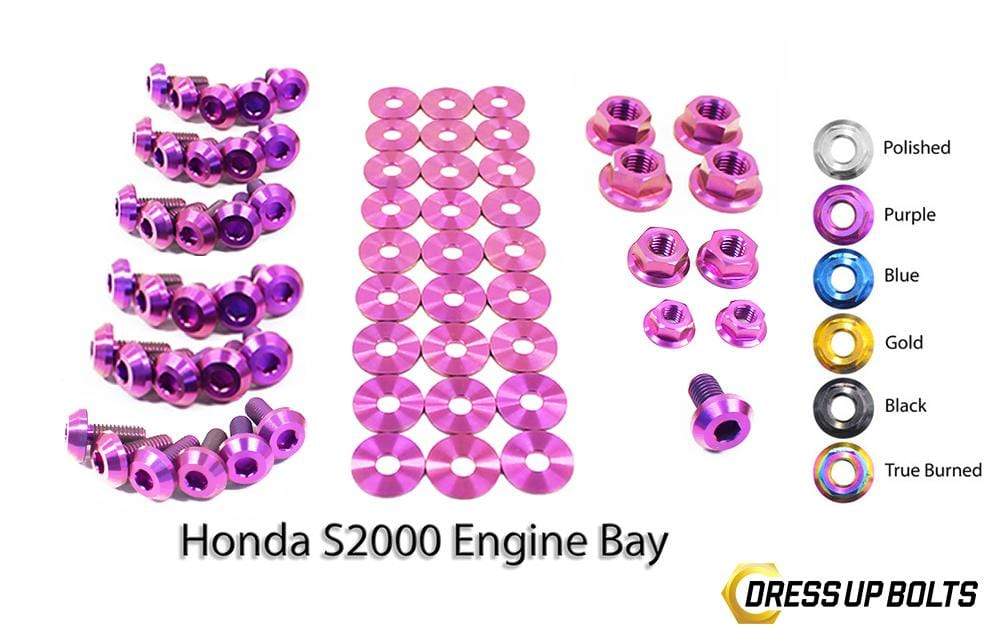 Honda S2000 (2000-2009) AP1/AP2 Titanium Dress Up Bolts Full Engine Bay ...