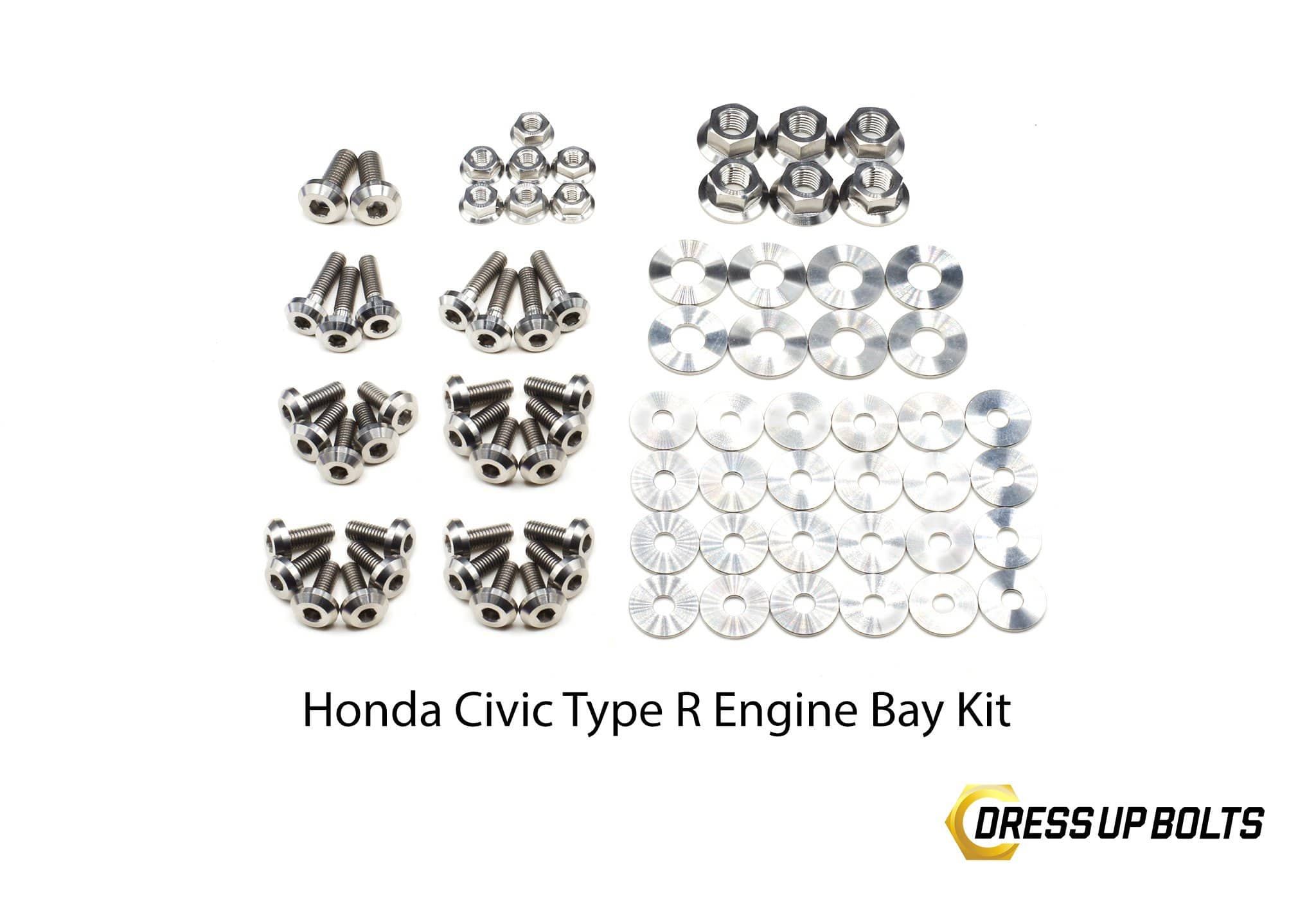 Dress Up Bolts Stage 2 Titanium Hardware Engine Bay Kit – Honda Civic ...